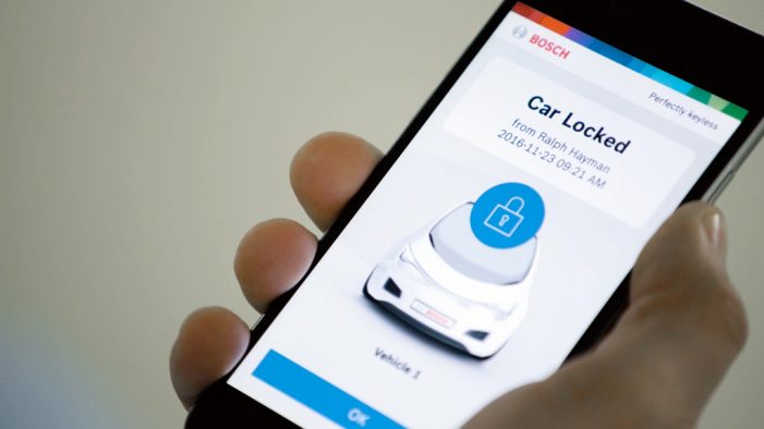 Bosch convierte el smartphone en una llave digital para el coche