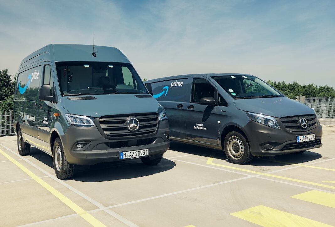 Mercedes suscribirá la mayor flota de furgonetas eléctricas de Amazon: 5.000 unidades